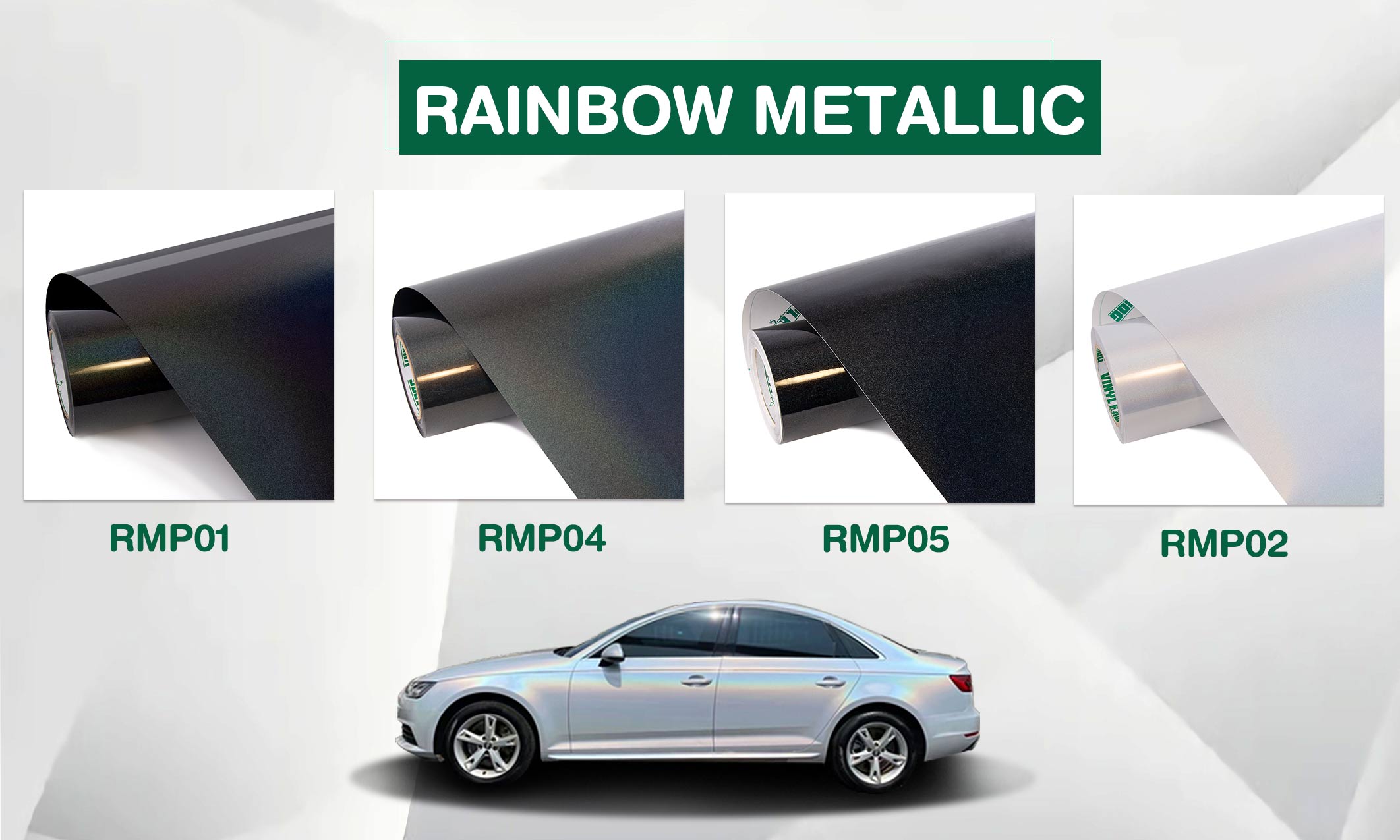 Rainbow Metallic Vinyl Wraps – vinylfrogwrap